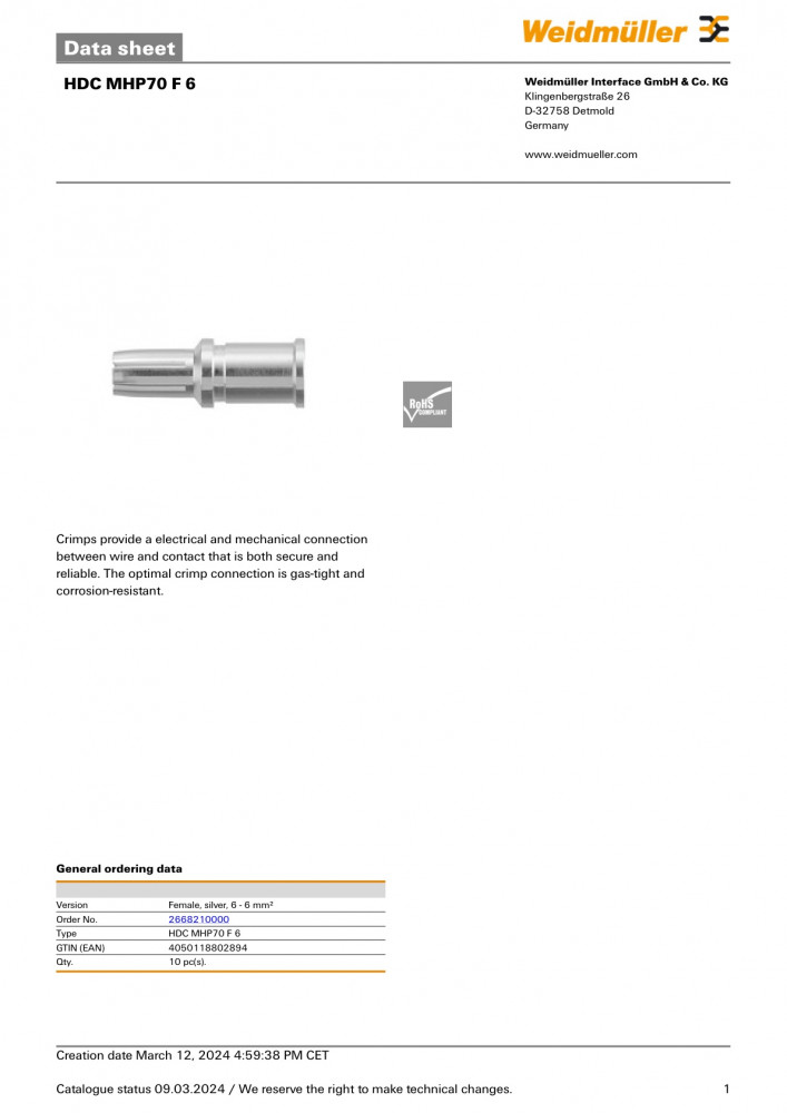 HDC MHP70 F 6 document page 1