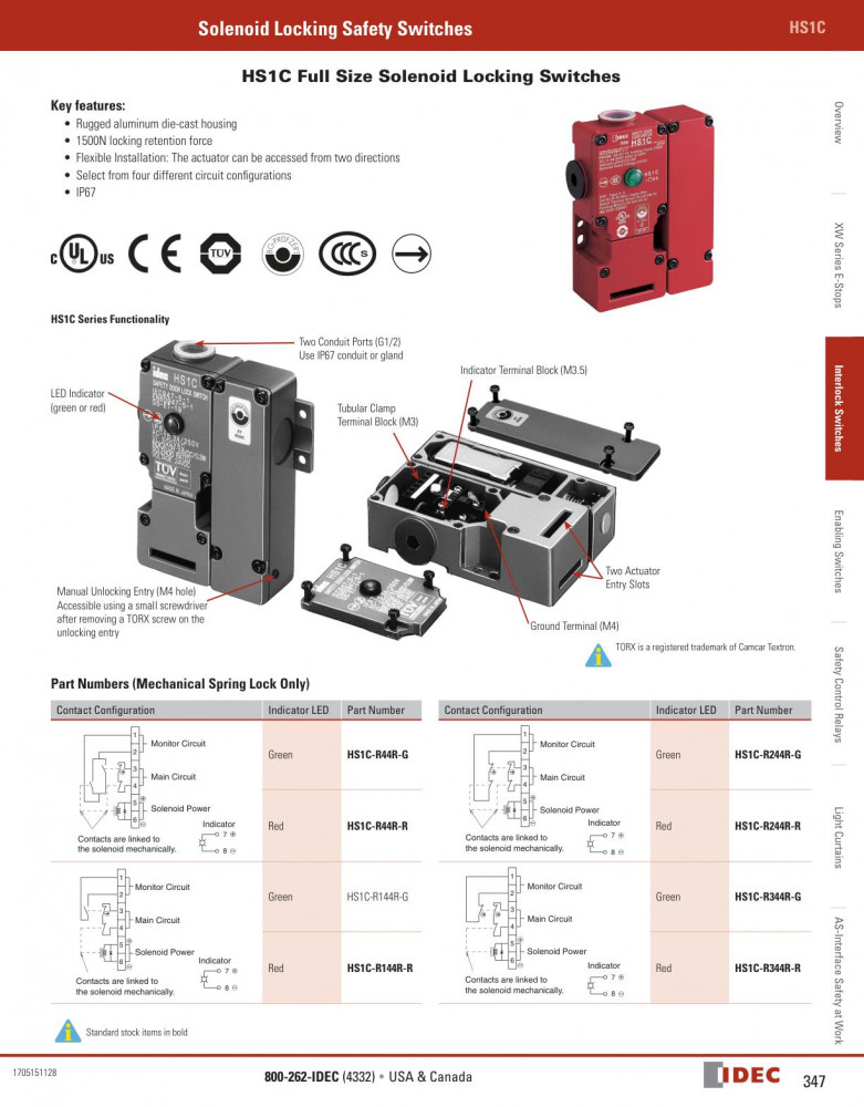 HS1C technical document page 1