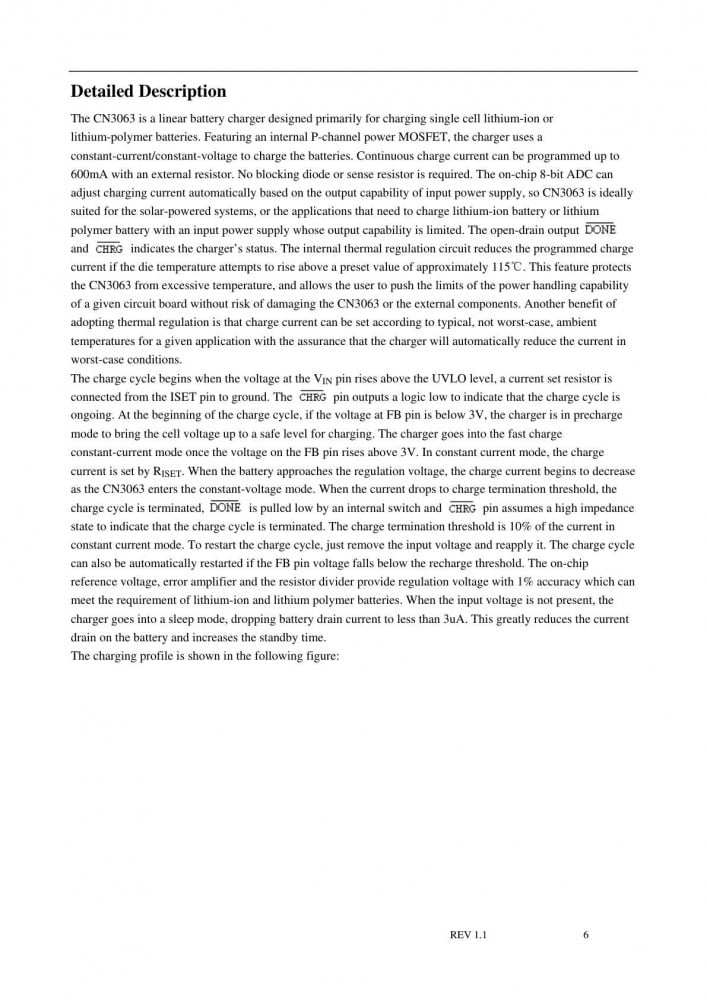 CN3063 datasheet page 6