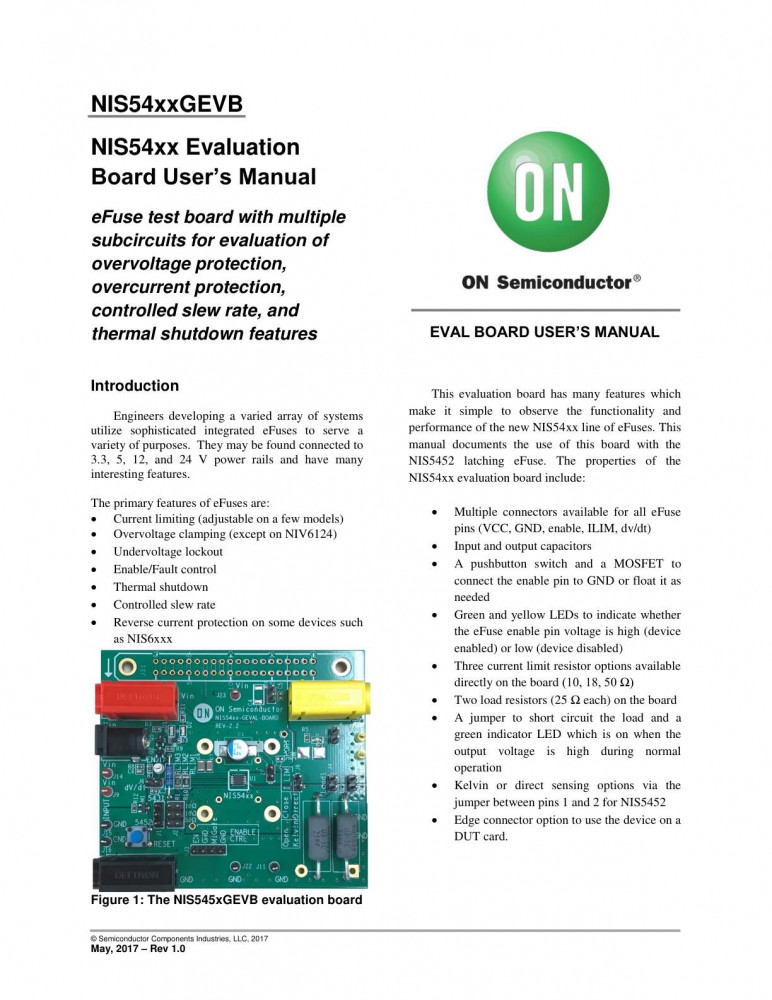NIS54xxGEVB manual page 1