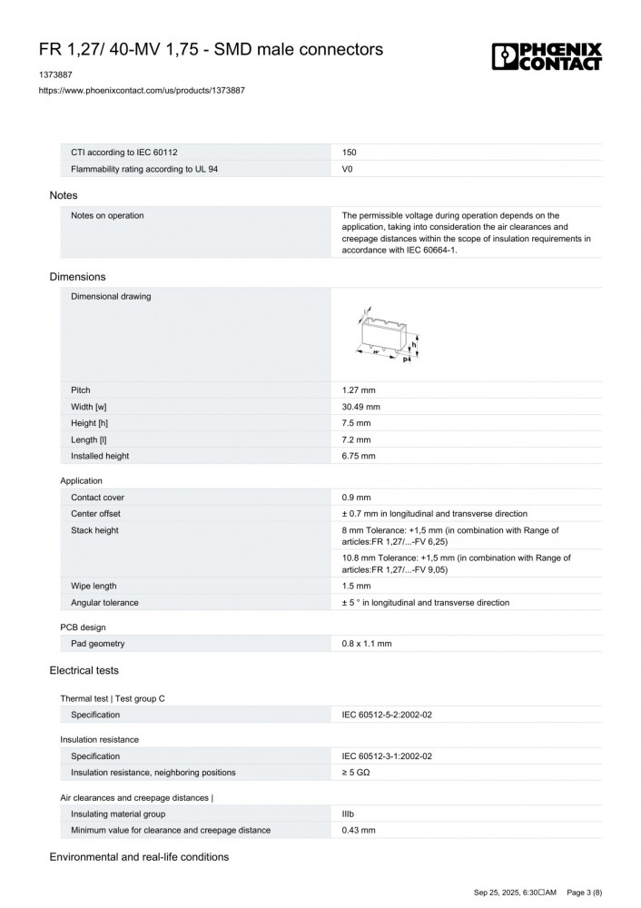 Phoenix Contact 1373887 technical document page 3