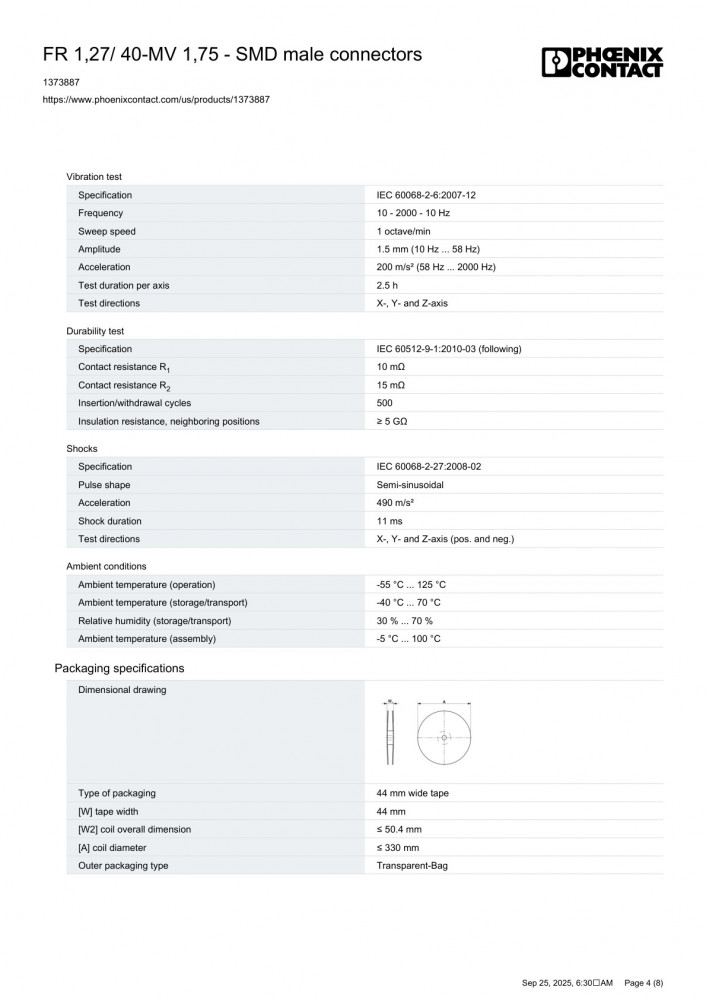 Phoenix Contact 1373887 technical document page 4