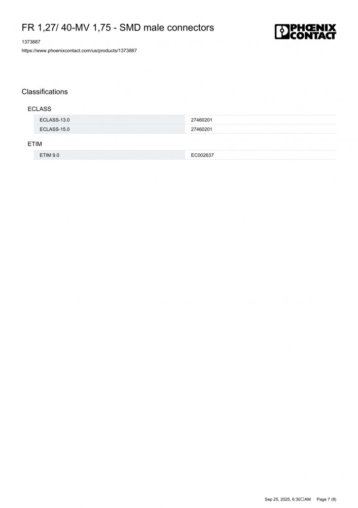 Phoenix Contact 1373887 technical document page 7