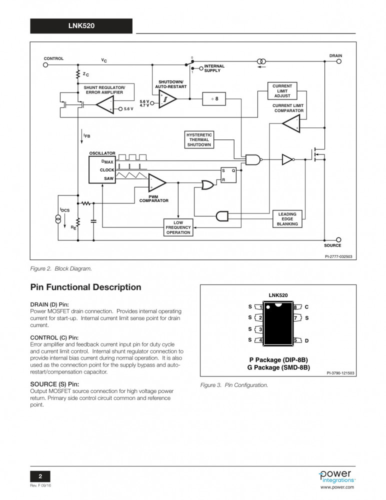 LNK520 technical document page 2