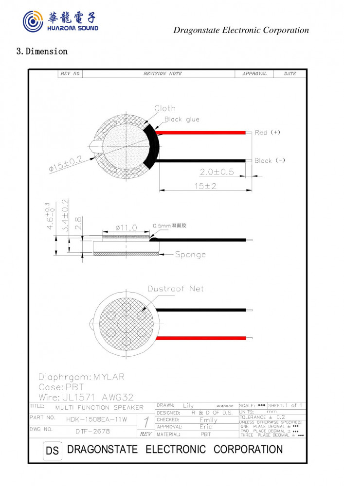 HDK-1508EA-11W specification page 5