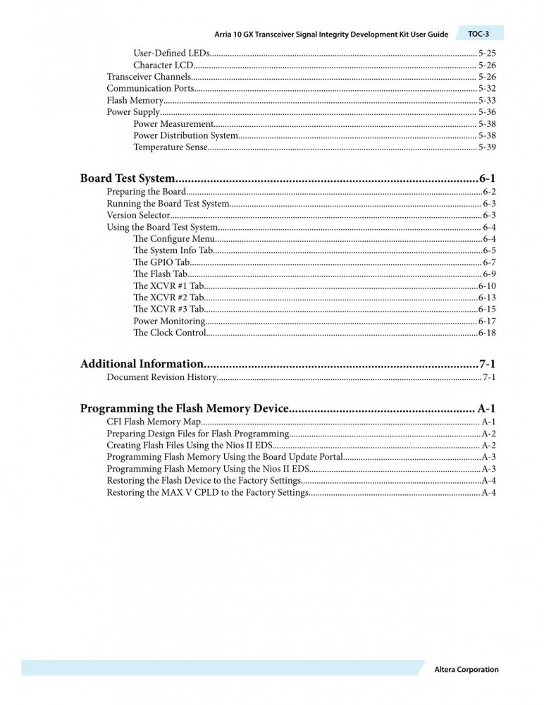 Arria 10 GX development kit user guide page 3