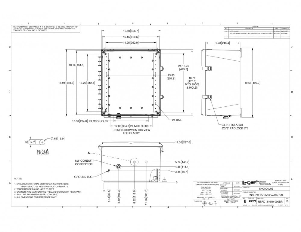 L-com NBPC181610-000DR technical drawing