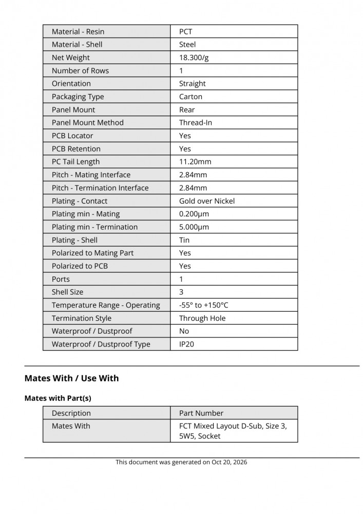 MOLEX 1731071305 drawing preview, page 3