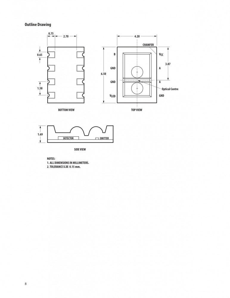 AEDR-8320-1Q2 datasheet page 8