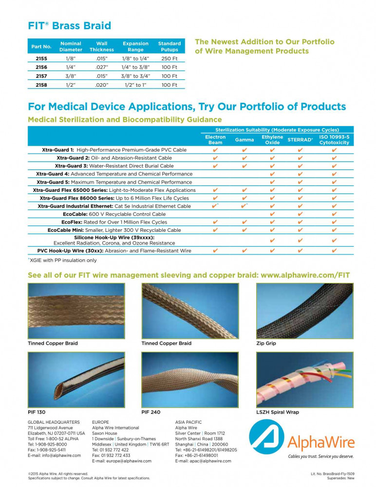 Alpha Wire 2155 NA003 technical document page 2
