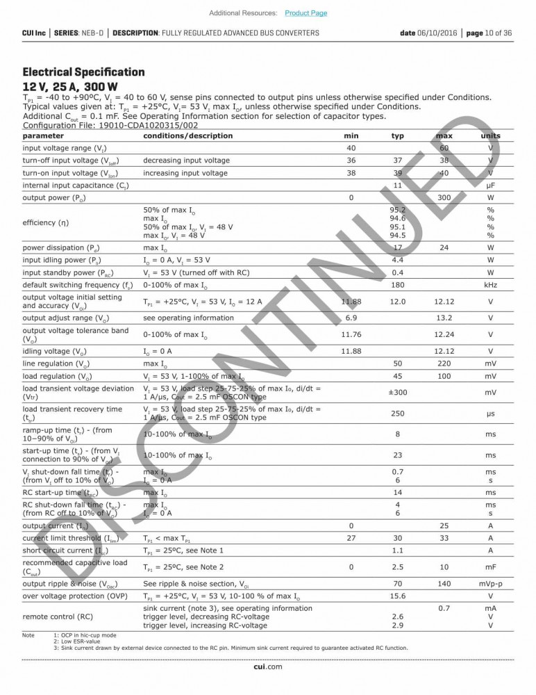 NEB-D datasheet page 10