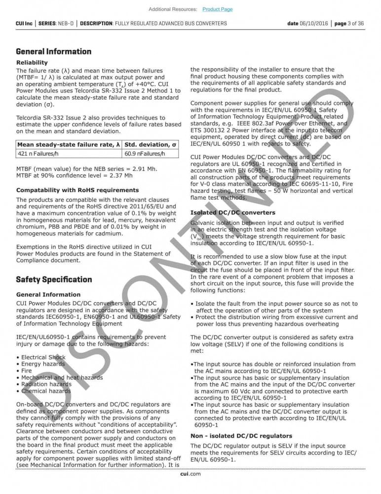 NEB-D datasheet page 3