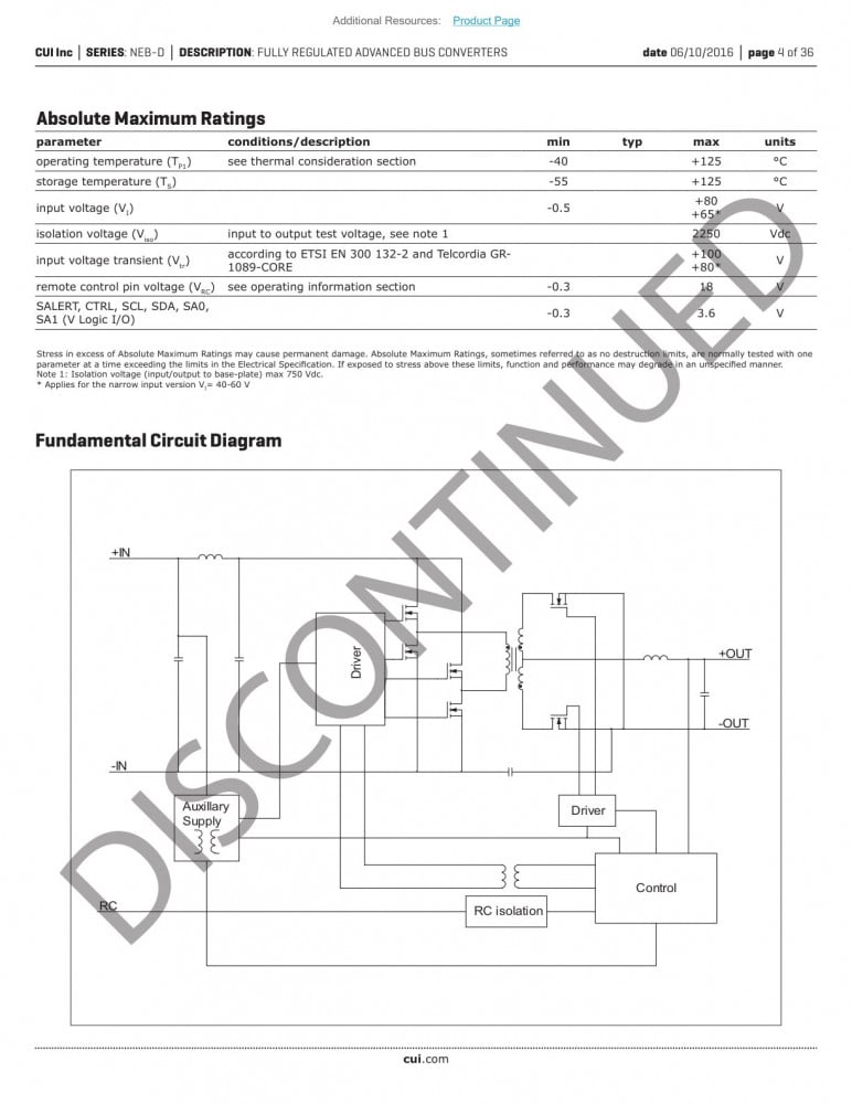 NEB-D datasheet page 4