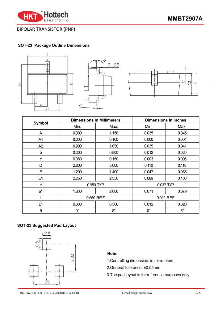 MMBT2907A datasheet page 3