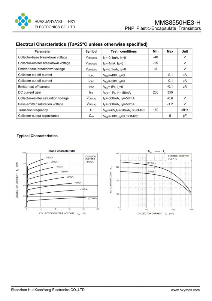 MMS8550HE3-H-HXY datasheet page 2