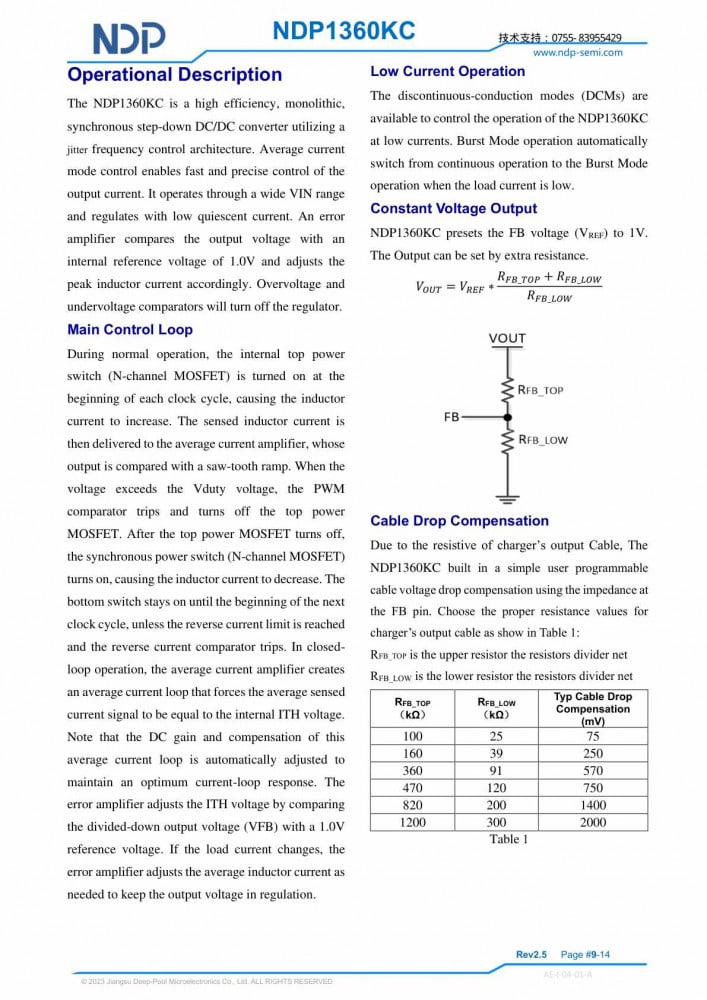 NDP1360KC datasheet page 9