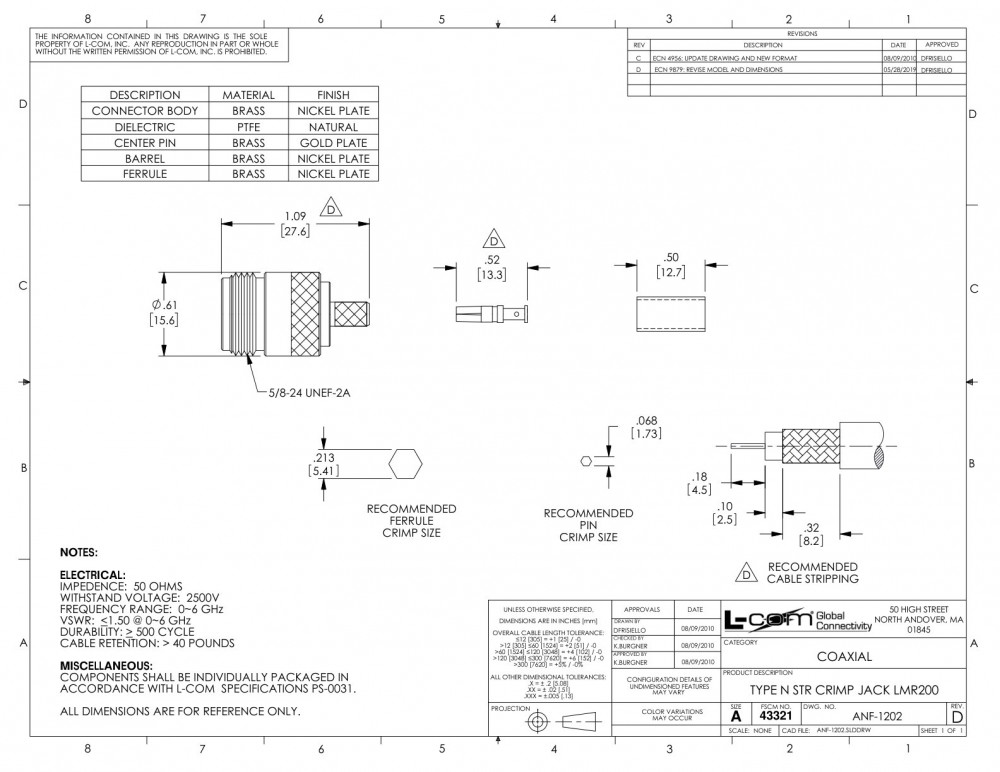L-com ANF-1202 technical document preview