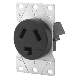 Straight Blade Devices, Receptacles, Flush Mount, Single, Commercial/Industrial Grade, Reinforced Thermoplastic Polyester, 30A 125/250V for sale