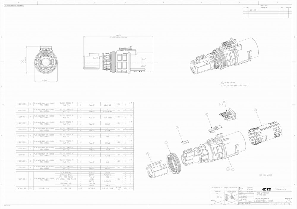TE Connectivity 2394085-1 drawing page 2
