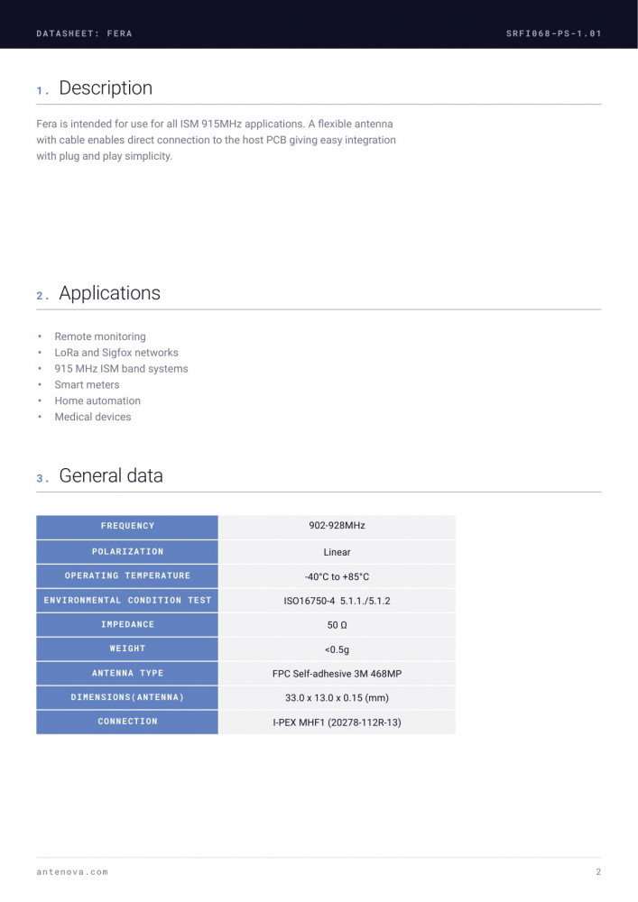 SRFI068V-100 datasheet page 3