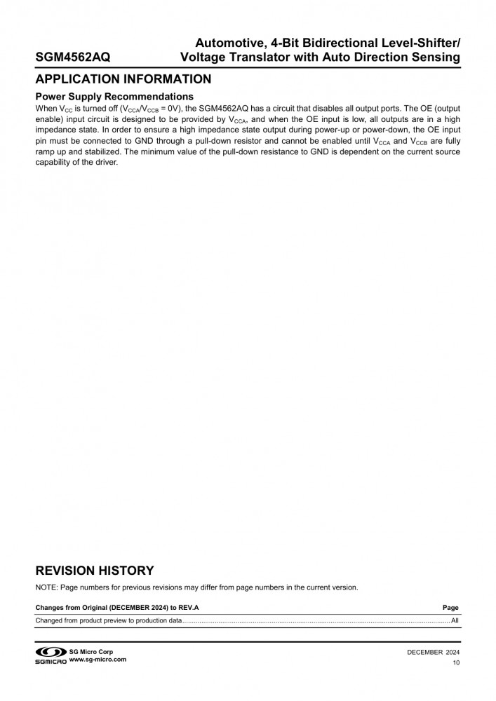 SGM4562AQ document page 10