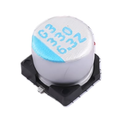 Lelon OVZ331M0GTR-0606 Aluminum-Polymer Capacitor
