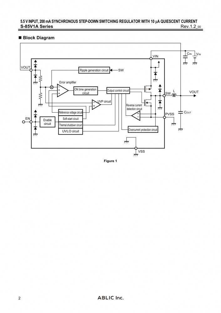 S-85V1A datasheet page 2