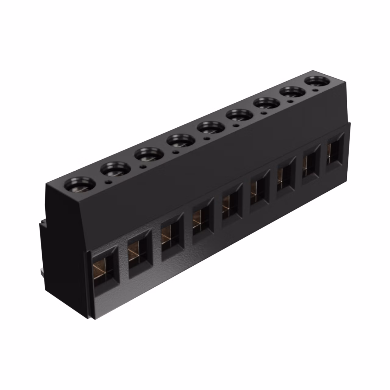 5.08mm Pitch Horizontal Fixed Mount PCB Terminal Block, 9 Circuits for sale