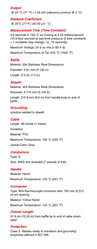 FLUKE 80PK-24 instruction sheet page 2