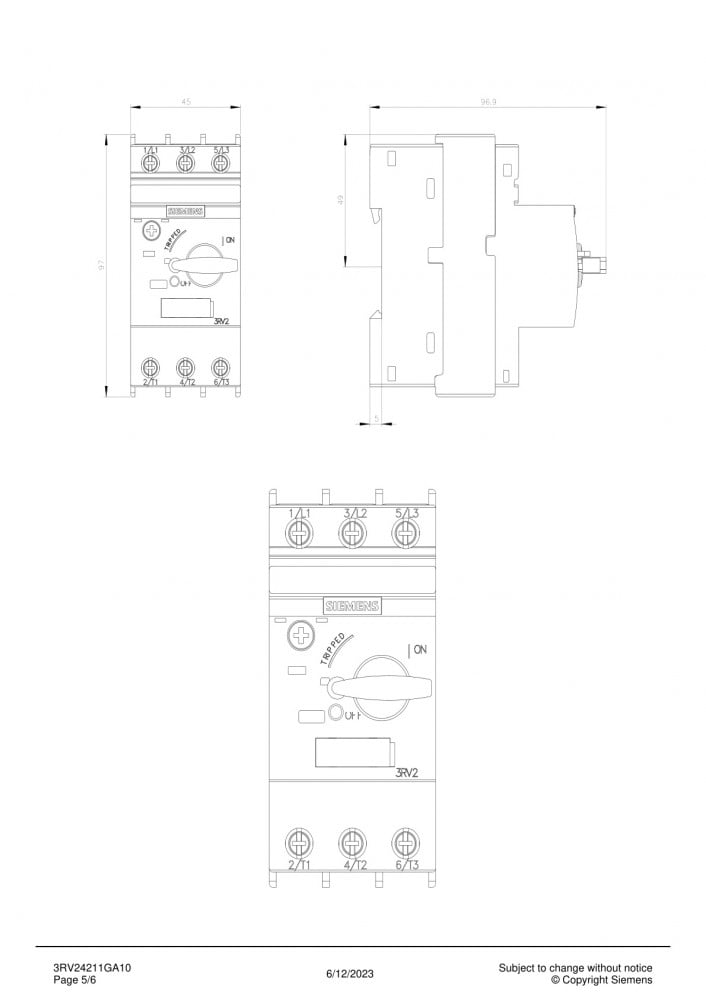 3RV24211GA10 technical document page 5