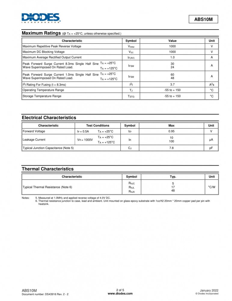ABS10M-13 datasheet page 2