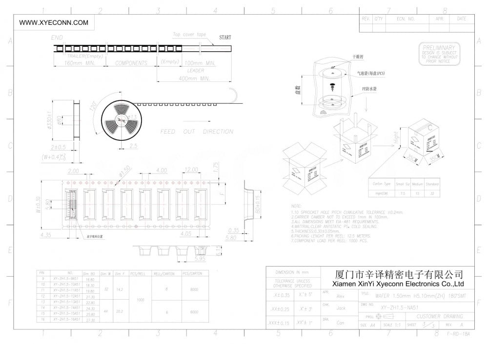 XY-ZH1.5-5A51 technical drawing page 3