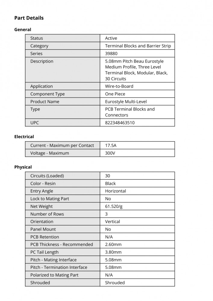 MOLEX 398800930 technical document page 2