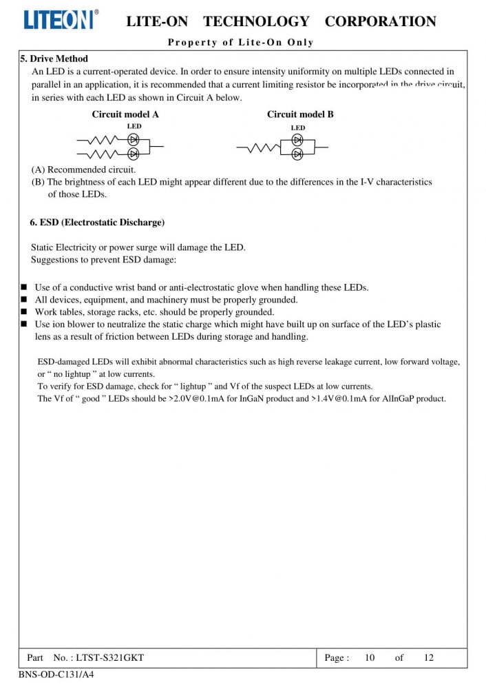 LTST-S321GKT datasheet page 10