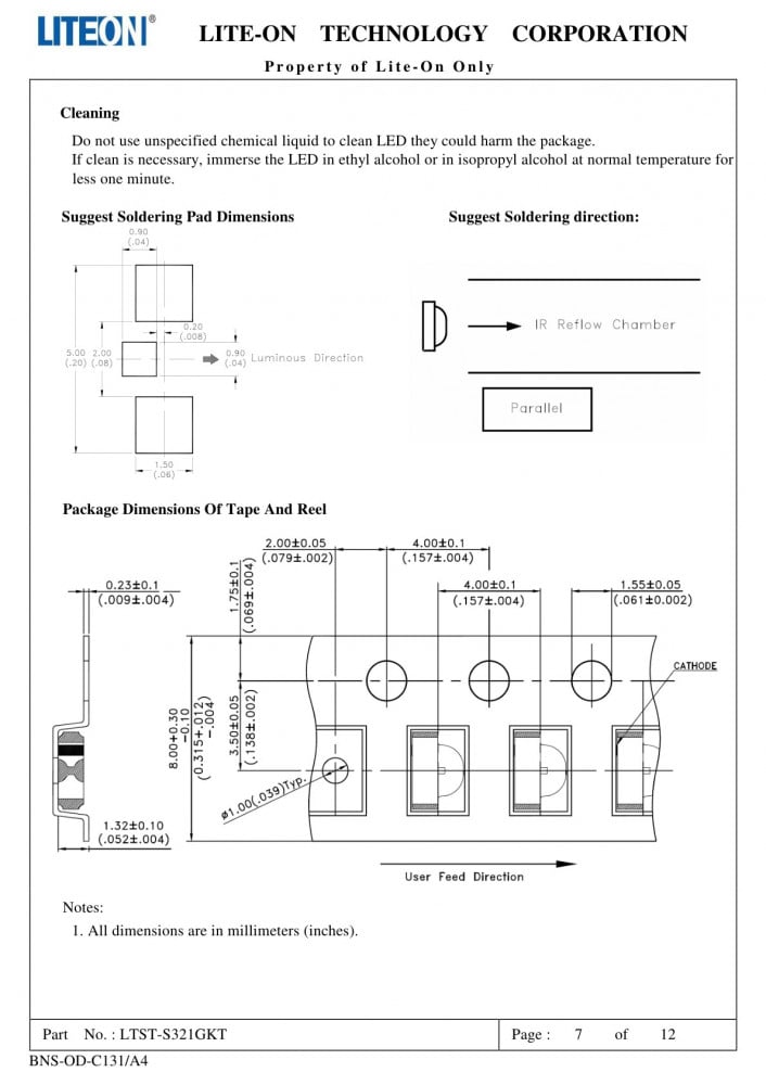LTST-S321GKT datasheet page 7