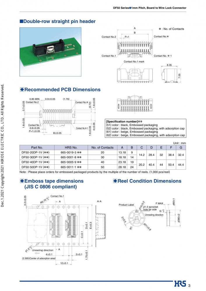 HRS DF50 documentation page 3
