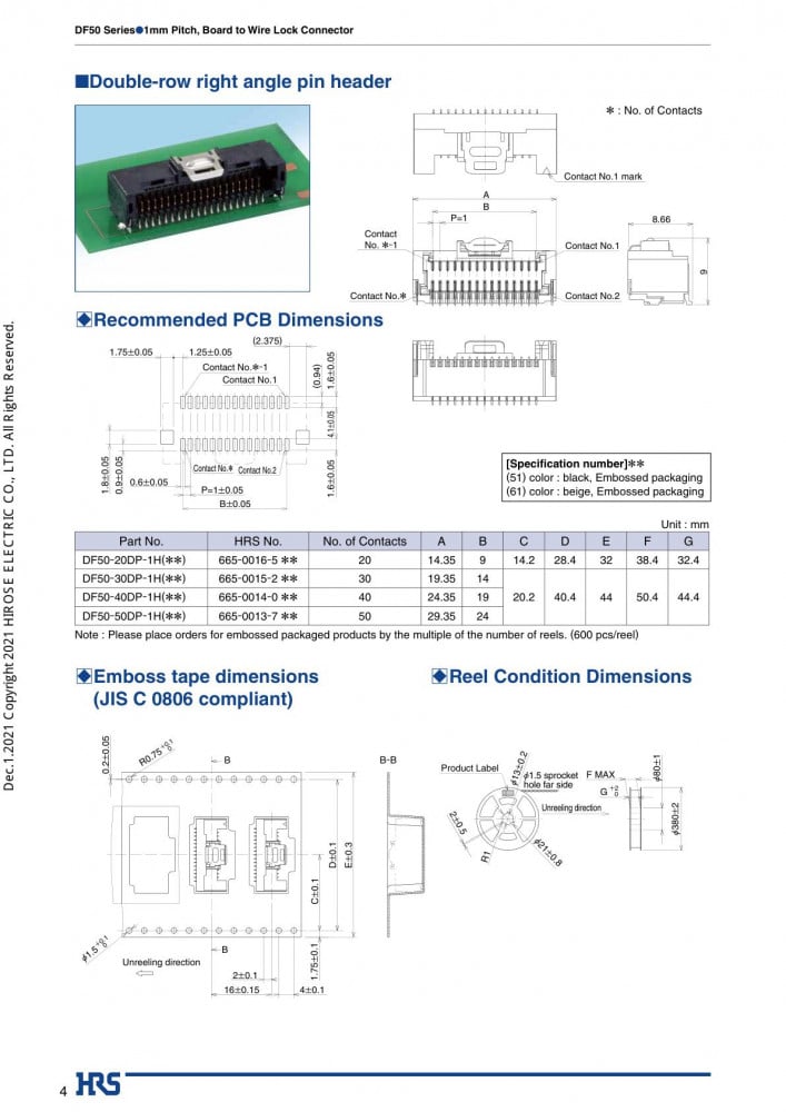 HRS DF50 documentation page 4