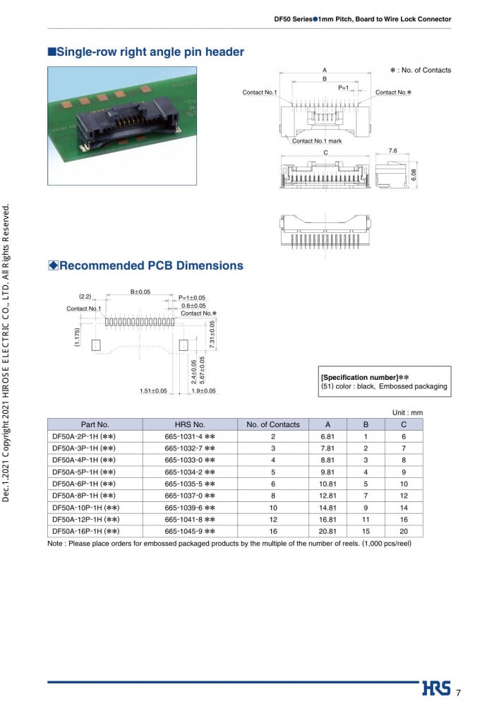 HRS DF50 documentation page 7
