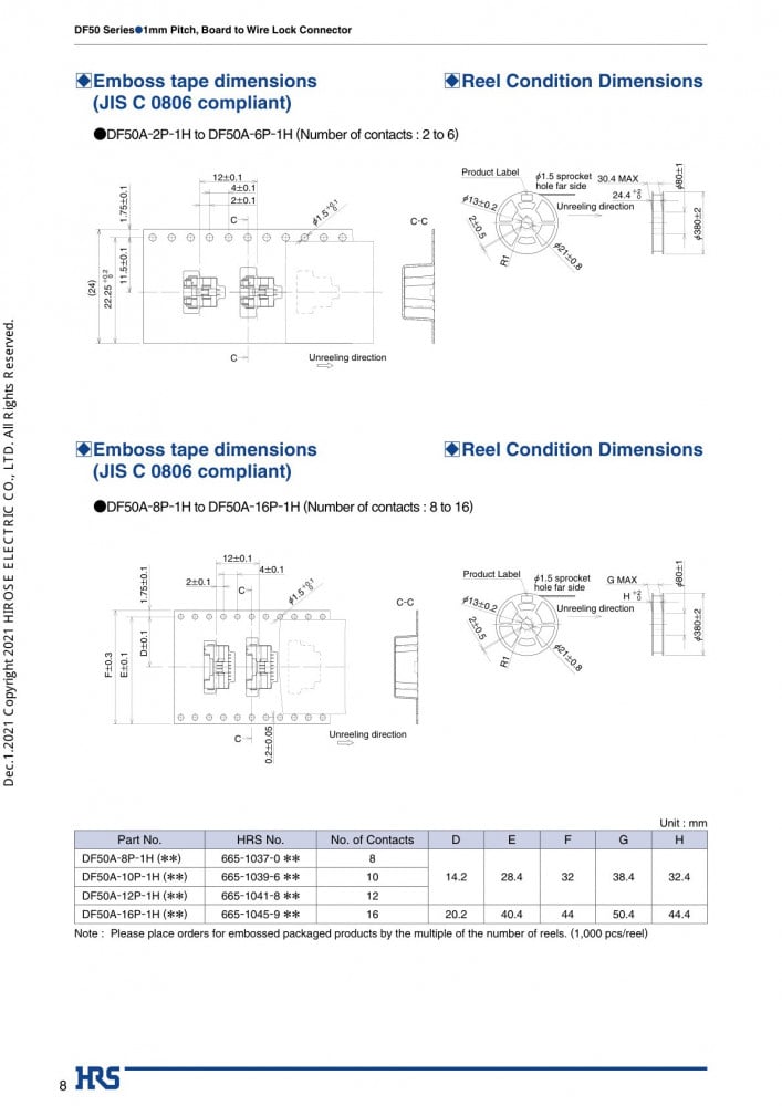 HRS DF50 documentation page 8