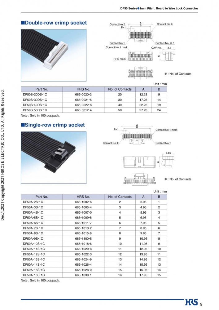 HRS DF50 documentation page 9