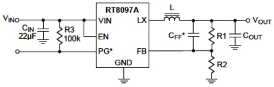 RT8096A - 1A, 1.5MHz, 6V CMCOT Synchronous Step-Down Converter