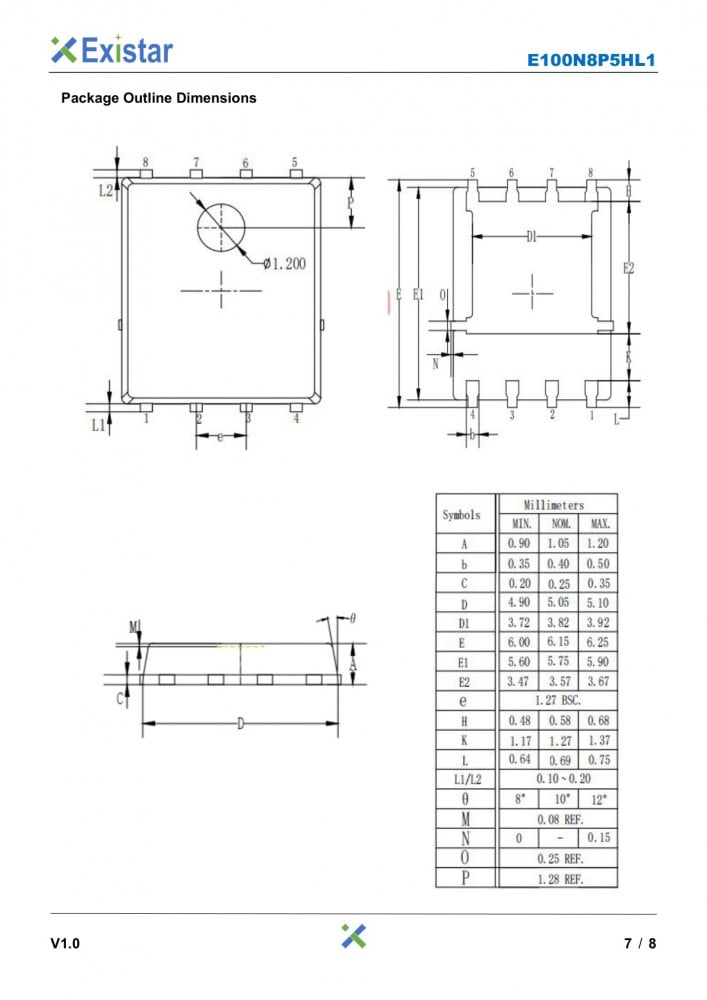 E100N8P5HL1 datasheet page 7