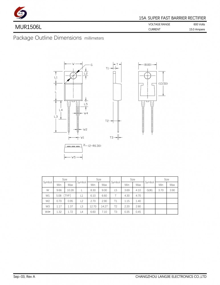 MUR1506L datasheet page 3