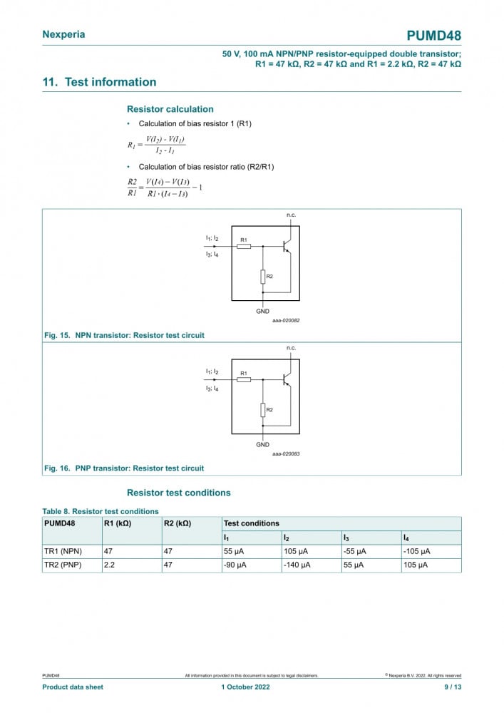 PUMD48 datasheet page 9