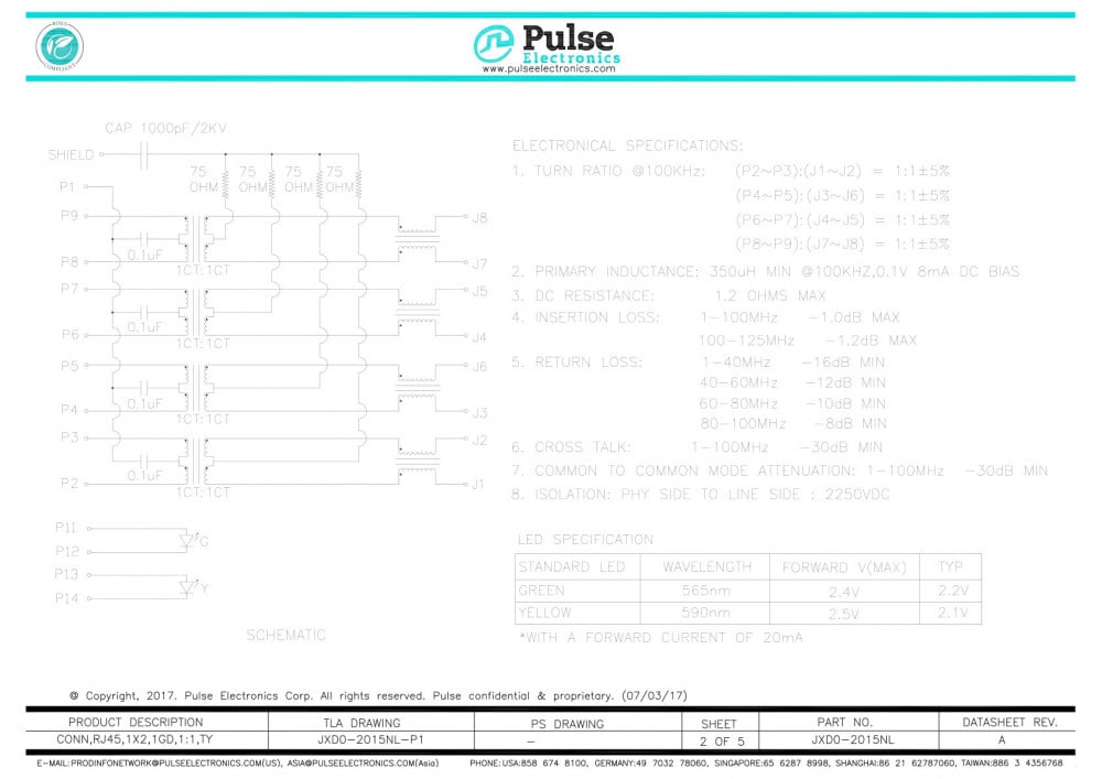 JXD0-2015NL datasheet page 2