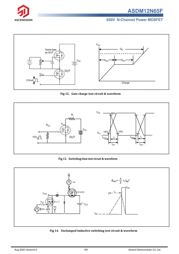 ASDM12N65F-T datasheet page 5