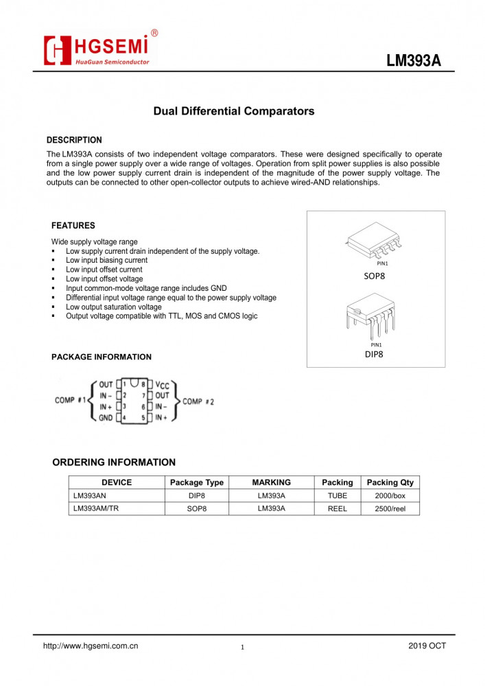 LM393AM/TR datasheet page 1