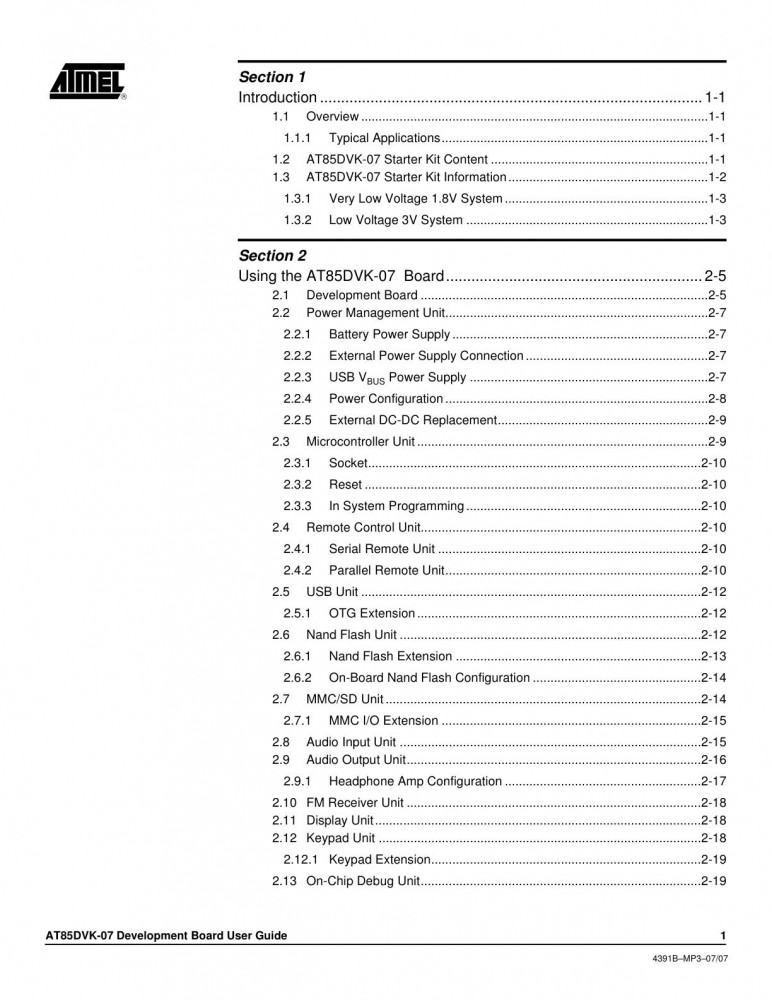 AT85DVK-07 guide page 2