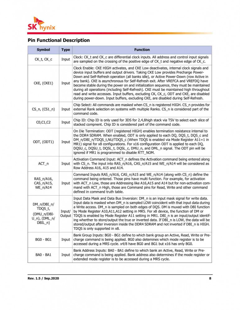 H5ANAG6NCJR-XNC datasheet page 8