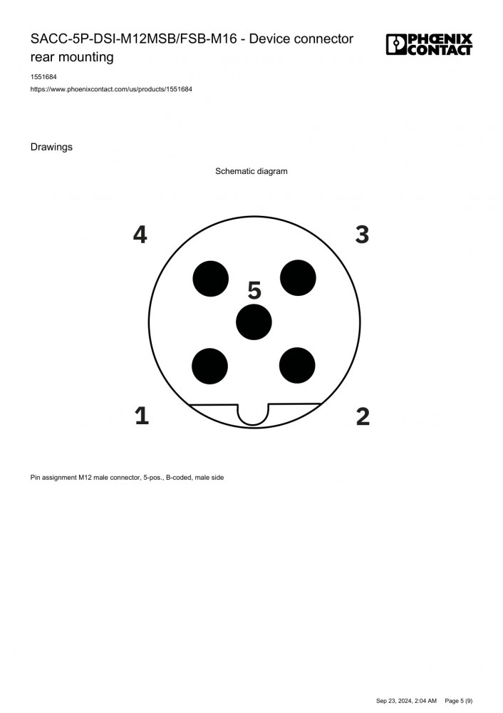 Phoenix Contact 1551684 technical document page 5